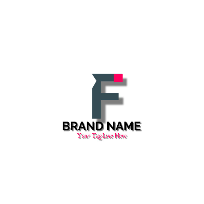 Plantilla de Letter F Logo 3D 2024 | F Logo For Business | PosterMyWall